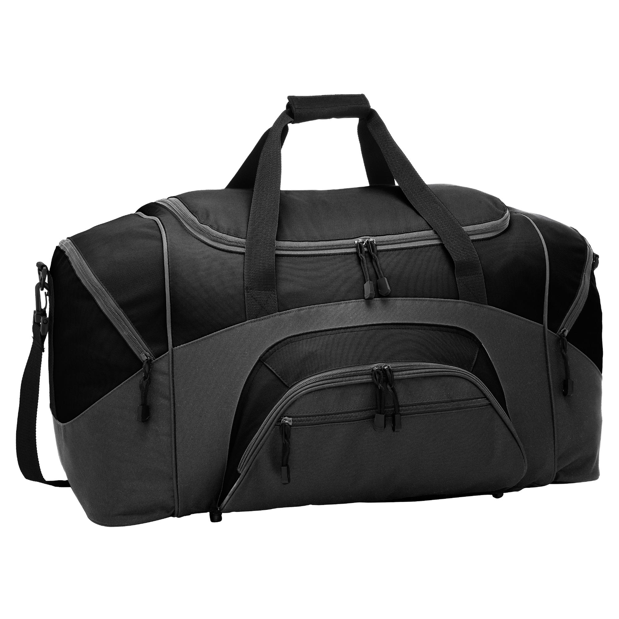 Port Authority BG99 Standard Colorblock Sport Duffel - Black/Dark ...