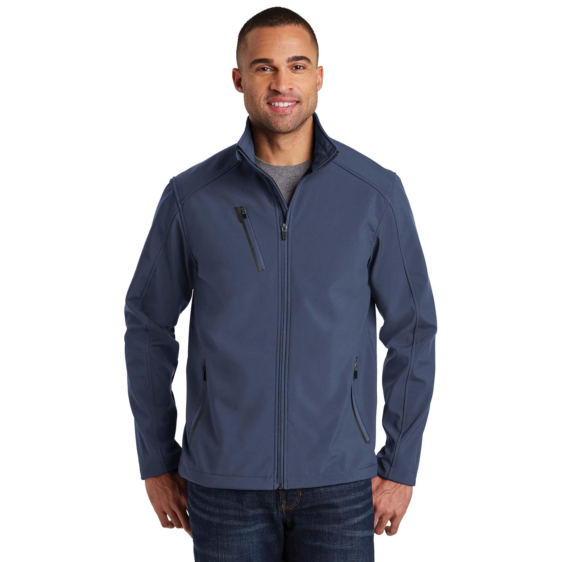 Port Authority J324 Welded Soft Shell Jacket - Dress Blue Navy | Full ...