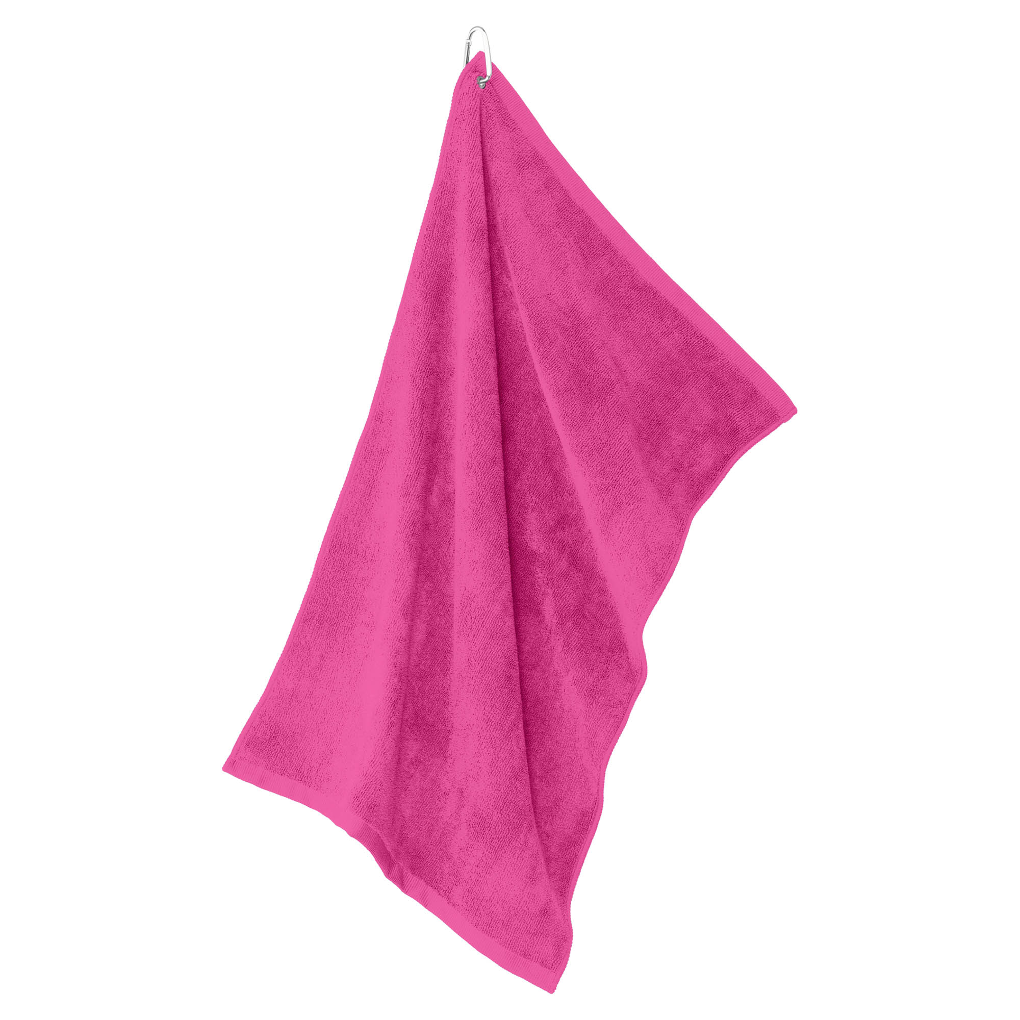 Port Authority TW530 Grommeted Microfiber Golf Towel - Pop Raspberry ...