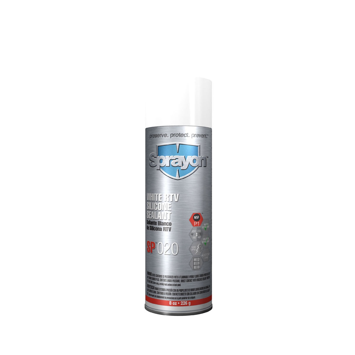 Sprayon SP 020 - RTV Silicone Sealants - White - 8 oz Aerosol | Full Source