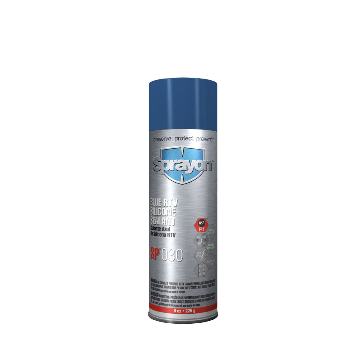 Sprayon SP 030 - RTV Silicone Sealants - Blue - 8 oz Aerosol | Full Source