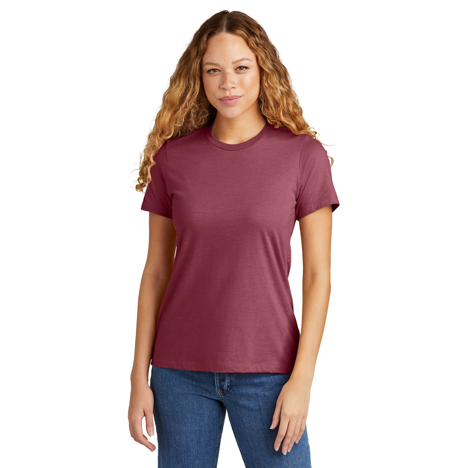 Gildan 67000L Softstyle Women's CVC T-Shirt - Maroon Mist | Full Source