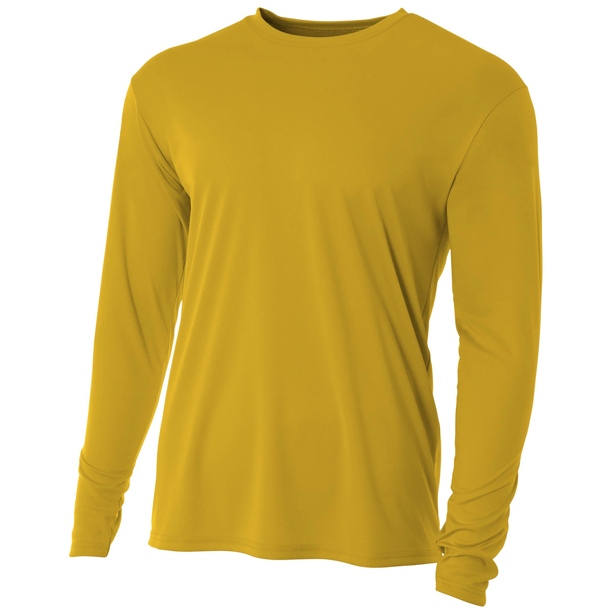 A4 A4N3165 Cooling Performance Long Sleeve Tee - Gold | Full Source