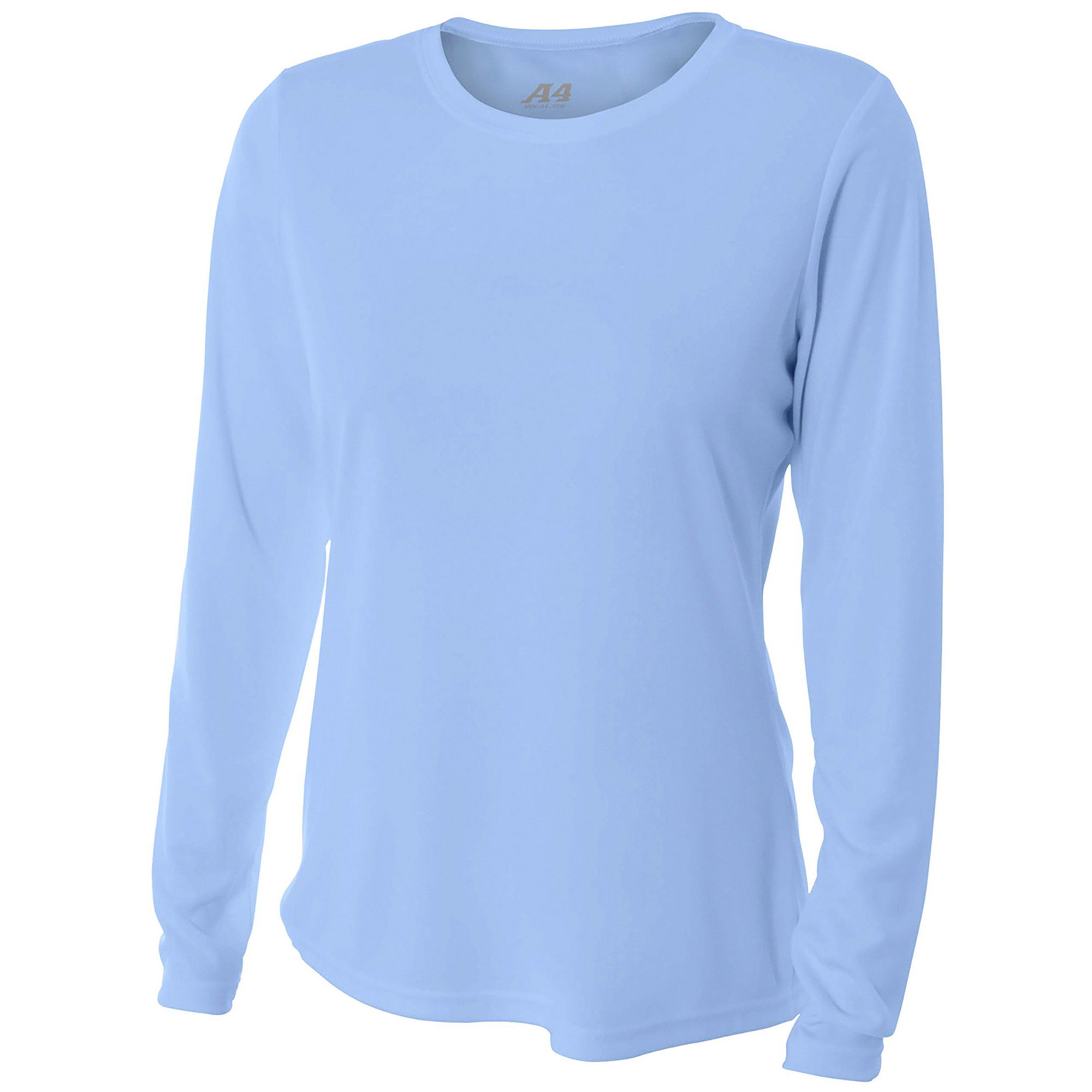 A4 A4NW3002 Women's Cooling Performance Long Sleeve Tee - Light Blue ...