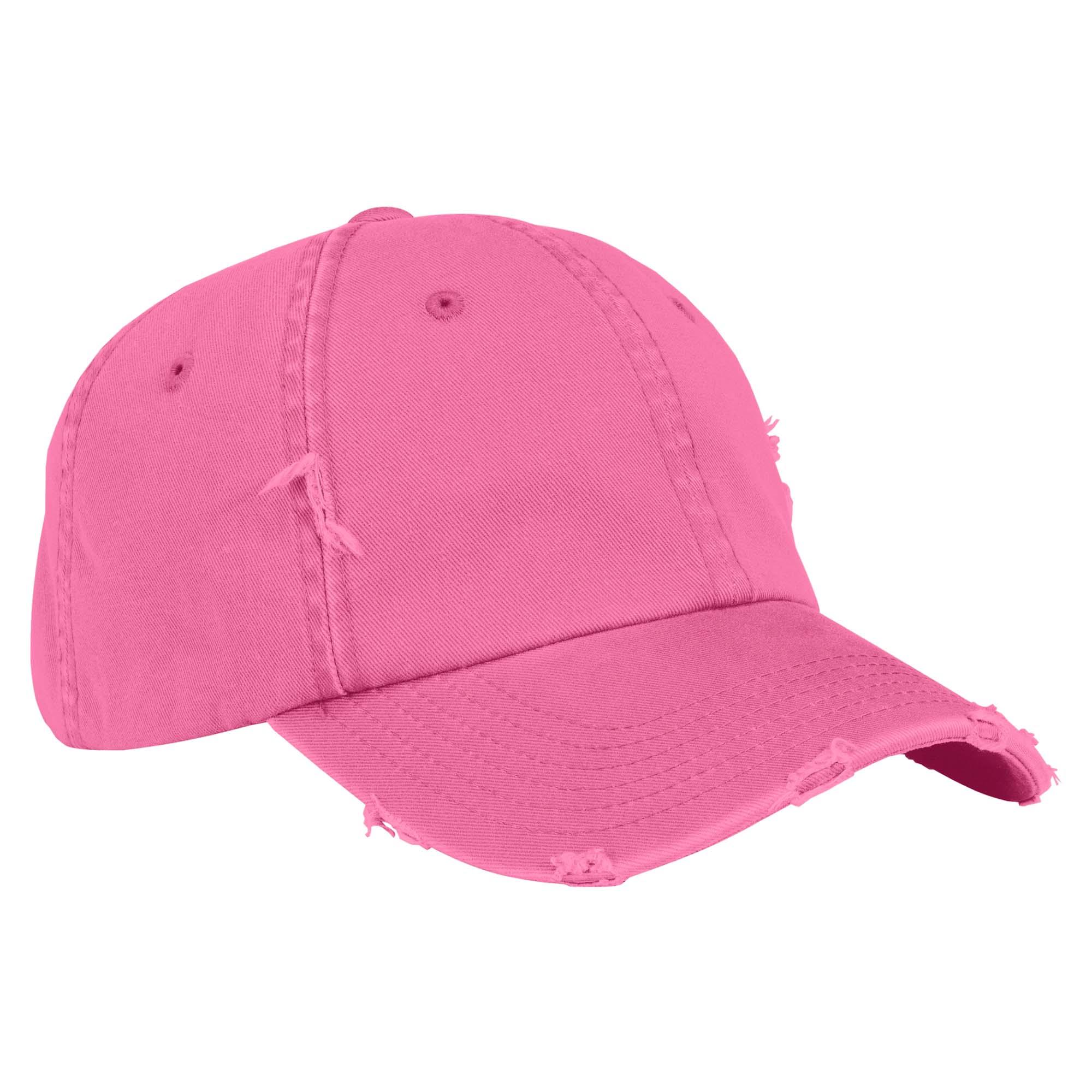 District DT600 Distressed Cap - True Pink | Full Source