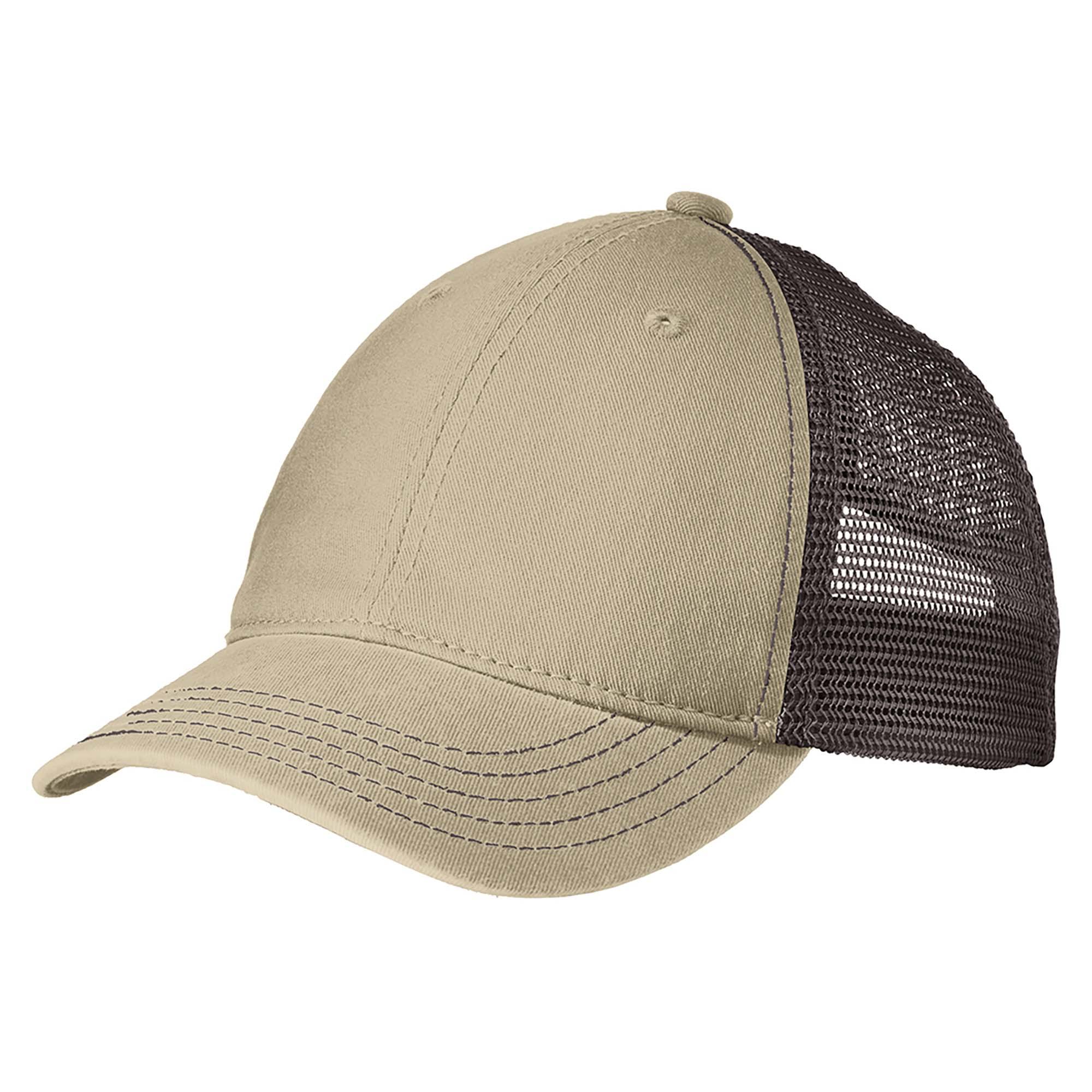 District DT630 Super Soft Mesh Back Cap - Khaki/Chocolate Brown | Full ...
