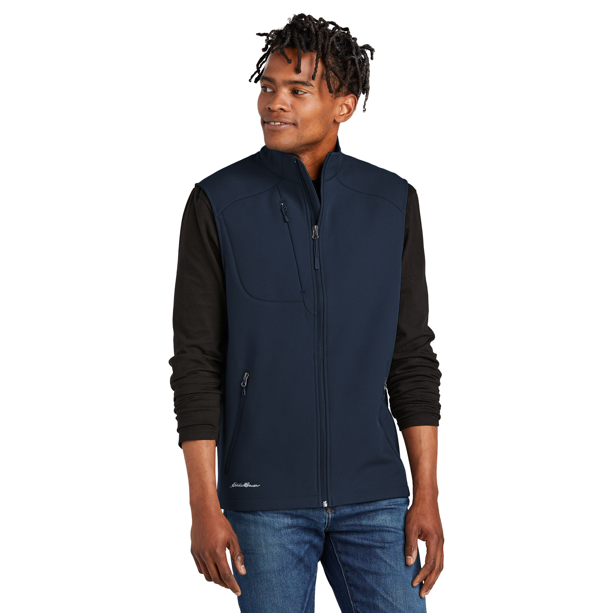 Eddie Bauer EB546 Stretch Soft Shell Vest - River Blue Navy | Full Source