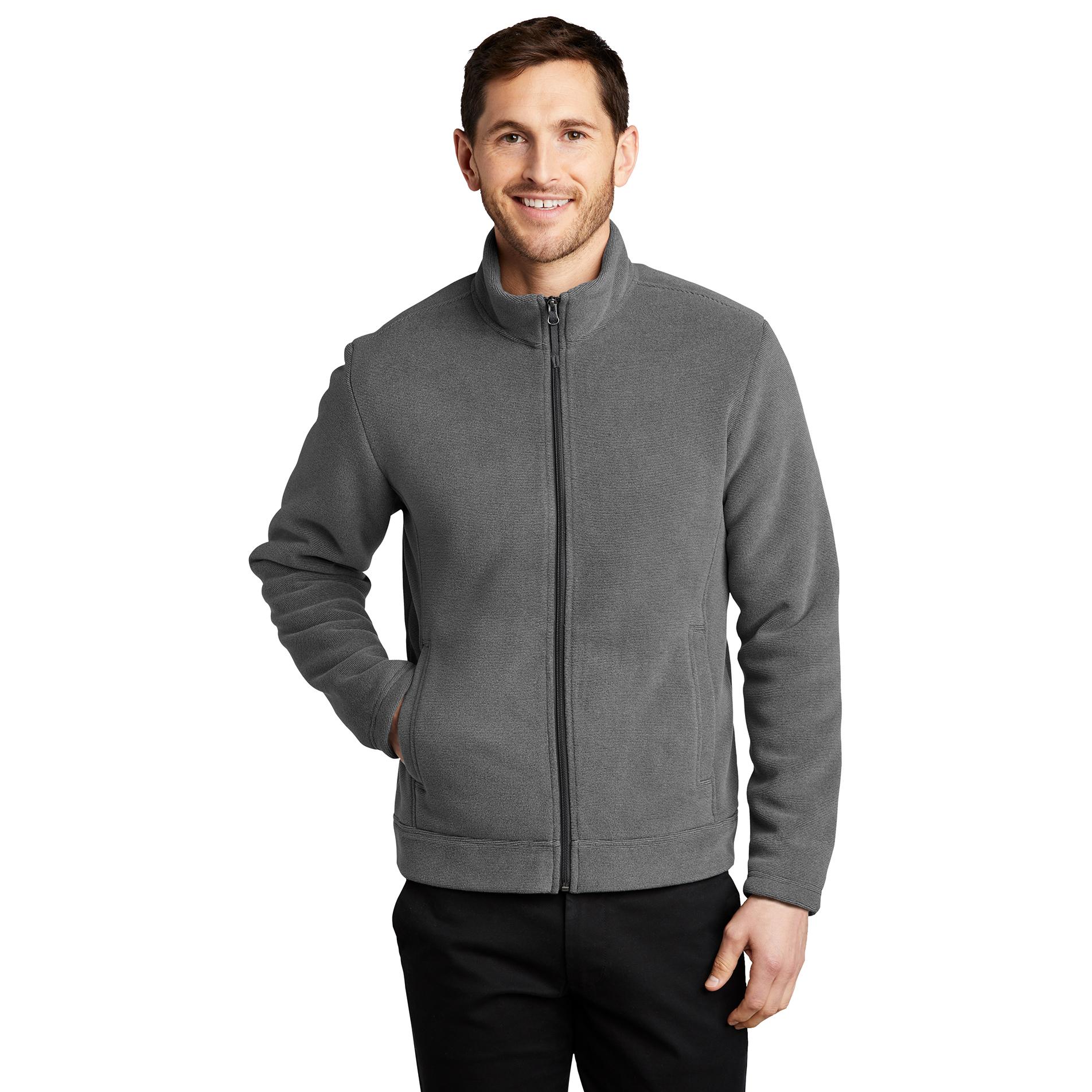 Port Authority F211 Ultra Warm Brushed Fleece Jacket - Gusty Grey ...