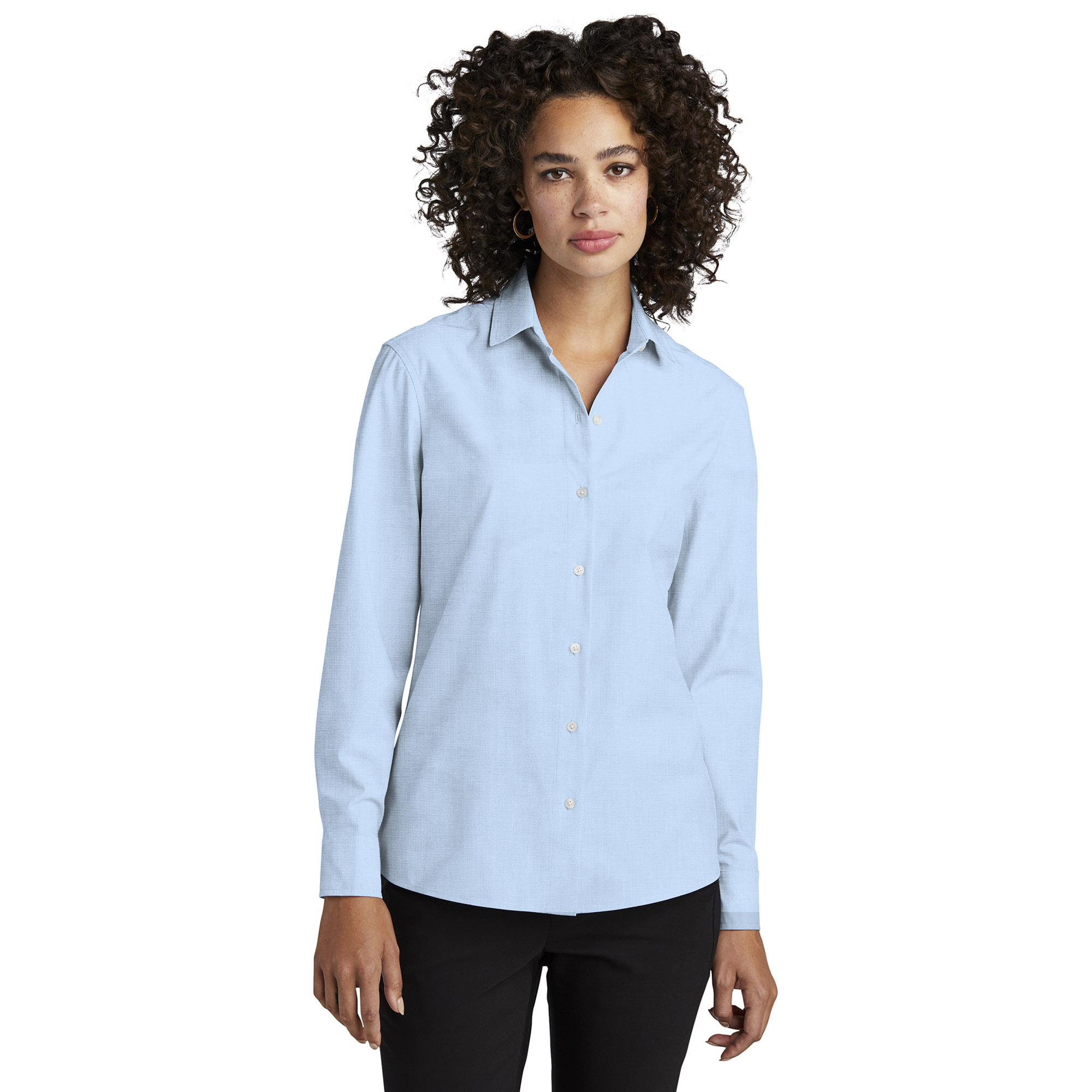 Mercer+Mettle MM2001 Women's Long Sleeve Stretch Woven Shirt - Air Blue ...