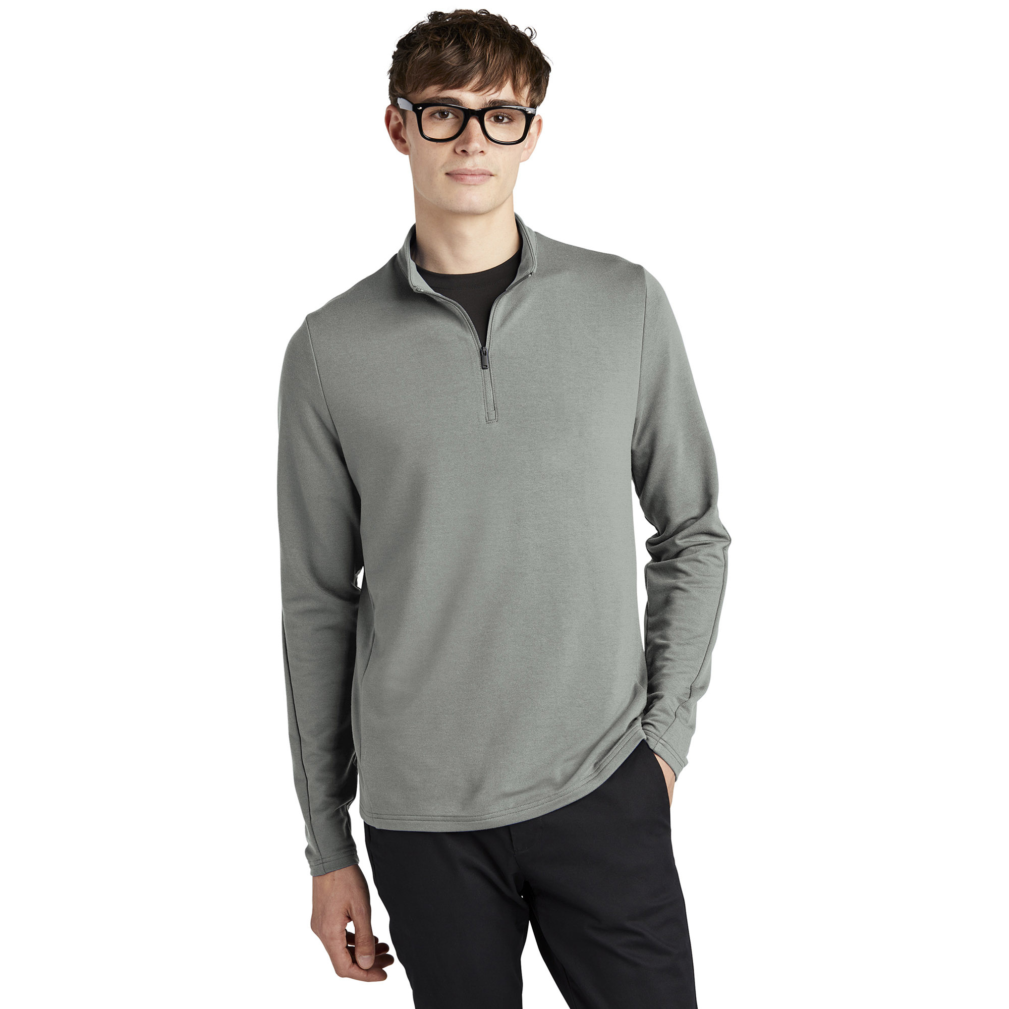 Mercer+Mettle MM3010 Stretch 1/4-Zip Pullover - Gusty Grey | Full Source