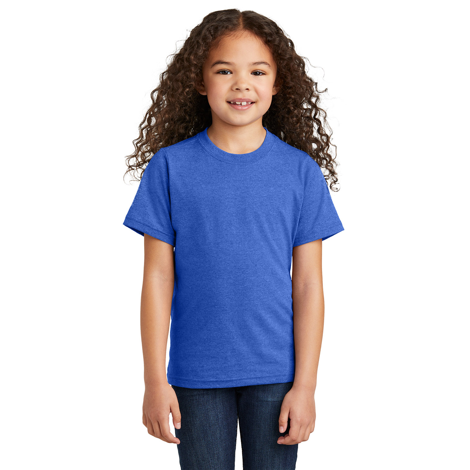 Port & Company PC330Y Youth Tri-Blend Tee - Heather Royal | Full Source