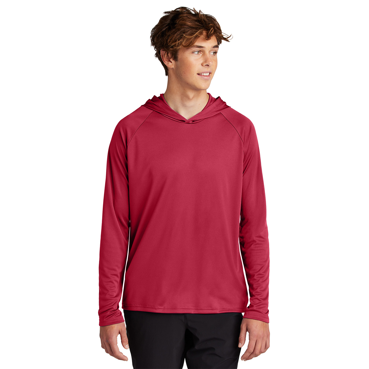 Port & Company PC380H Performance Pullover Hooded Tee - Red | Full Source