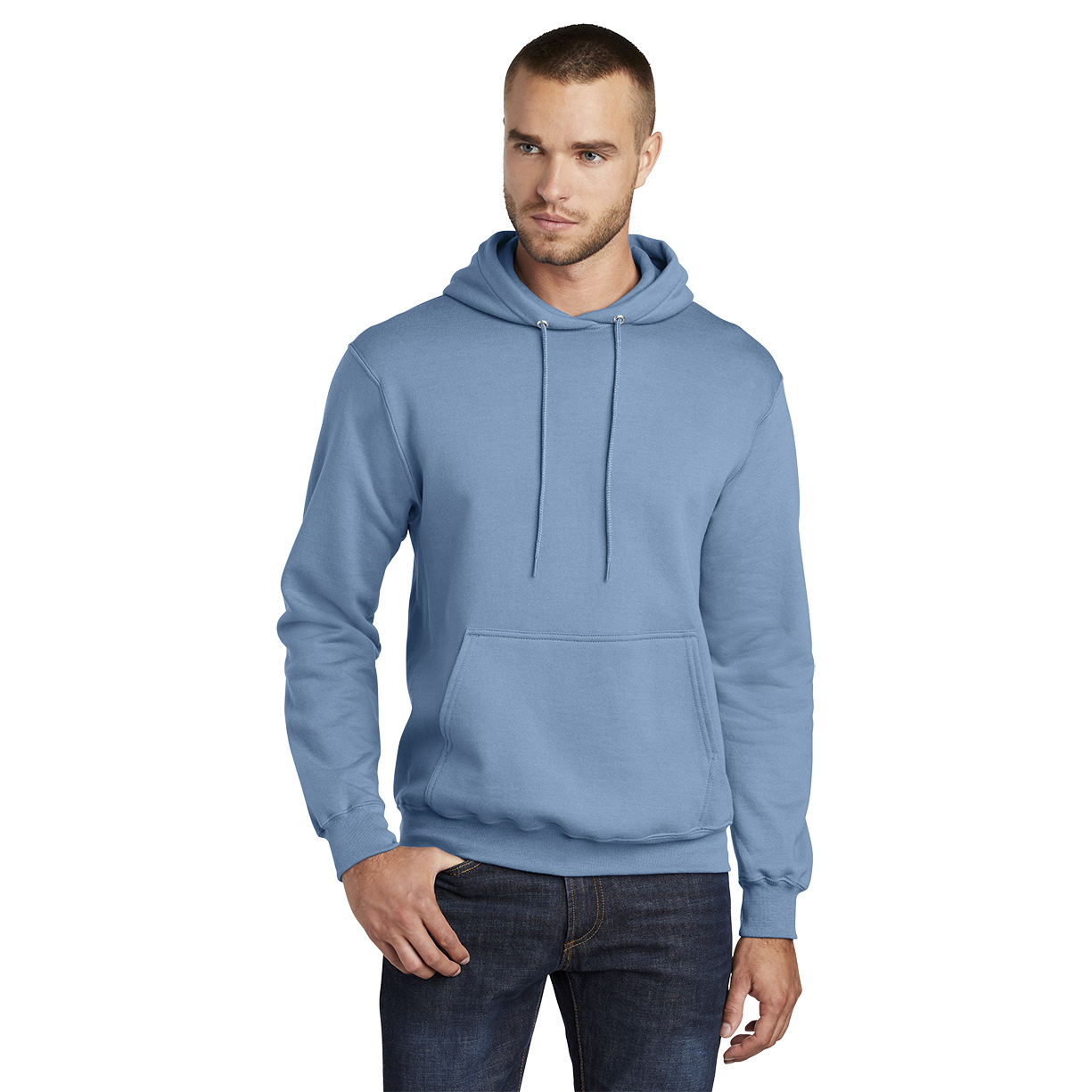 Port & Company PC78H Core Fleece Pullover Hooded Sweatshirt - Tundra ...