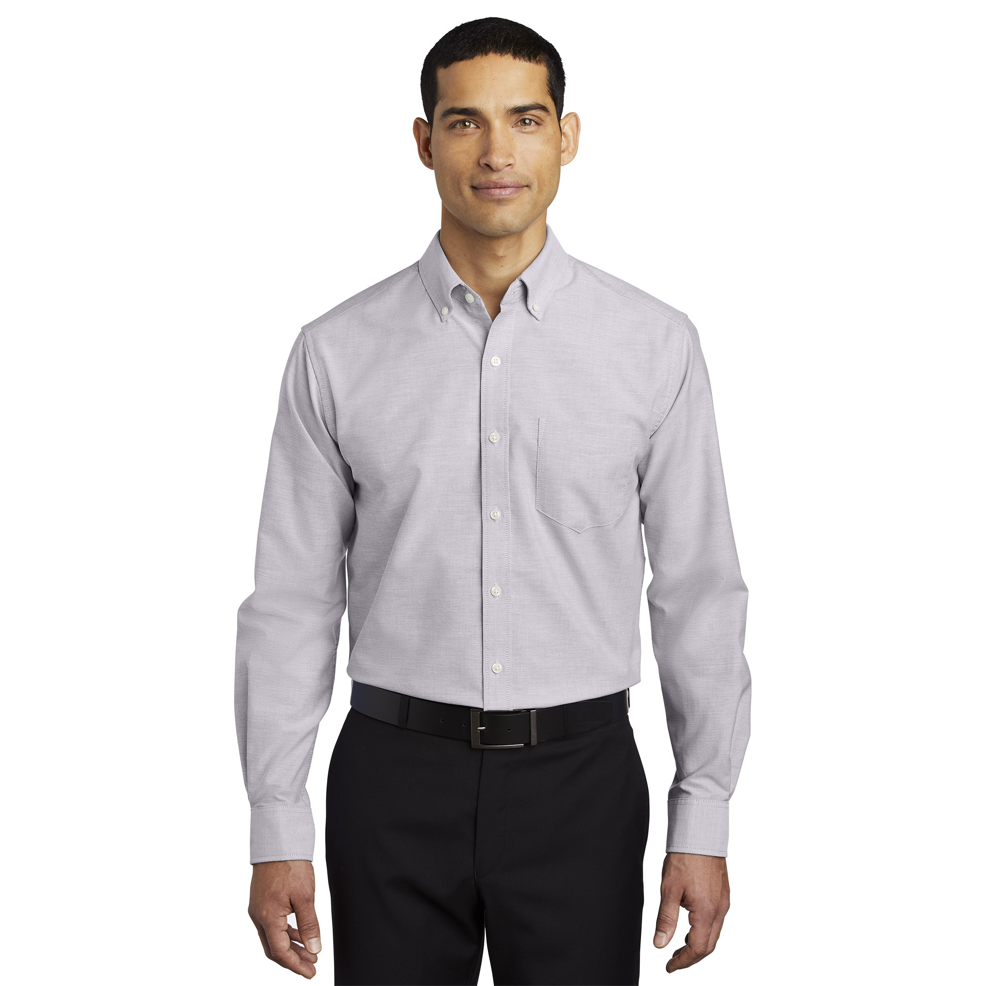 Port Authority S658 SuperPro Oxford Shirt - Gusty Grey | Full Source