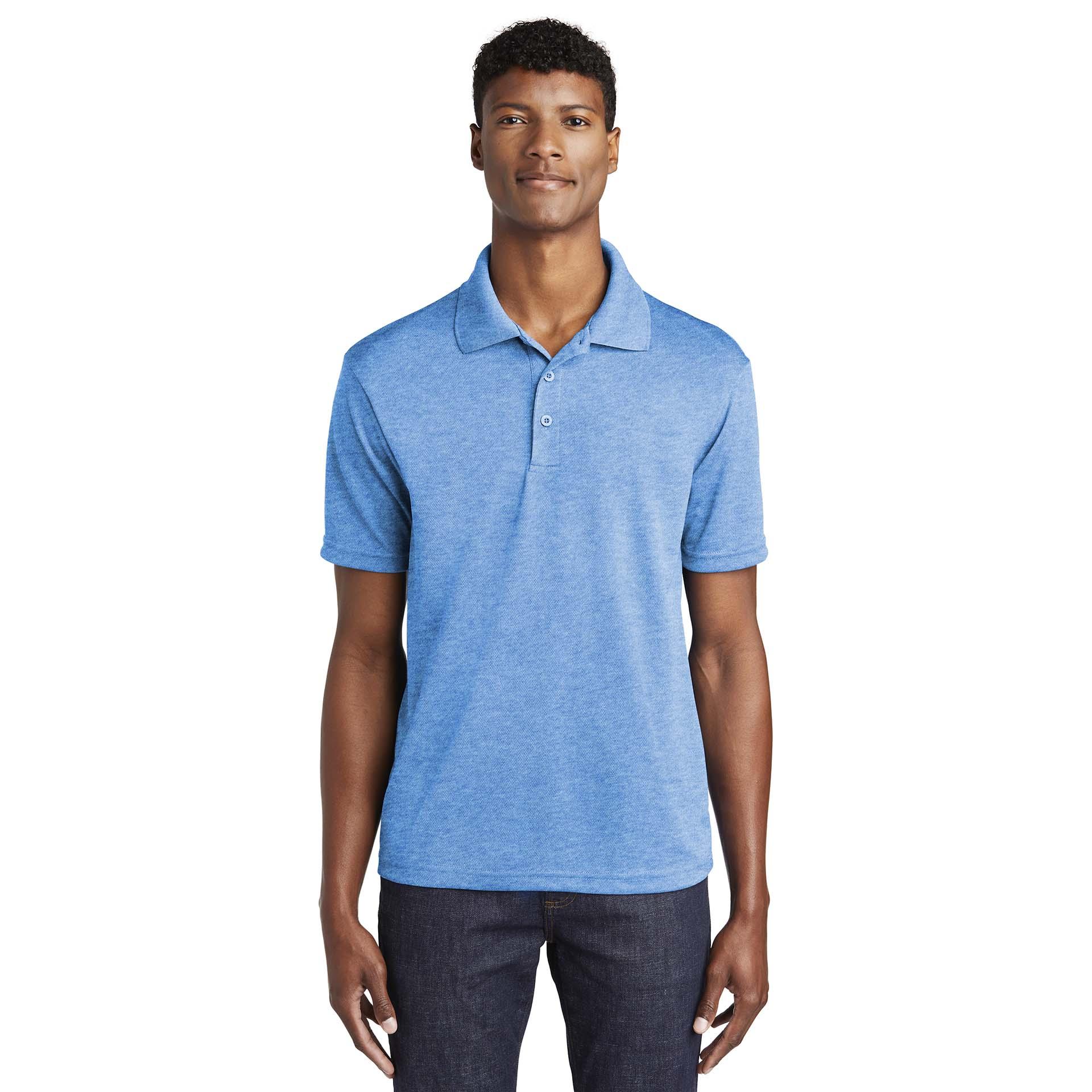 Sport-Tek ST640 PosiCharge RacerMesh Polo - True Royal Heather | Full ...