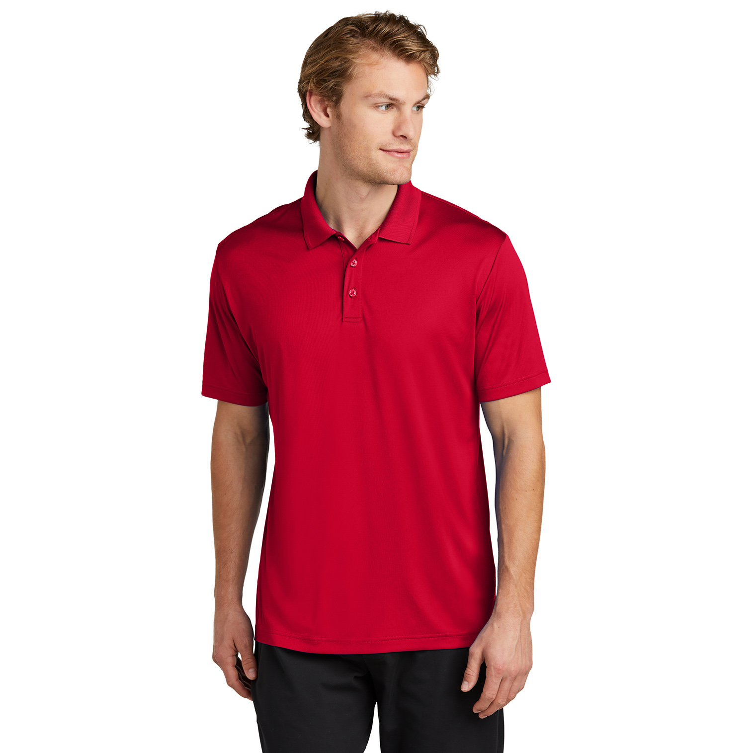 Sport-Tek ST725 PosiCharge Re-Compete Polo - Deep Red | Full Source