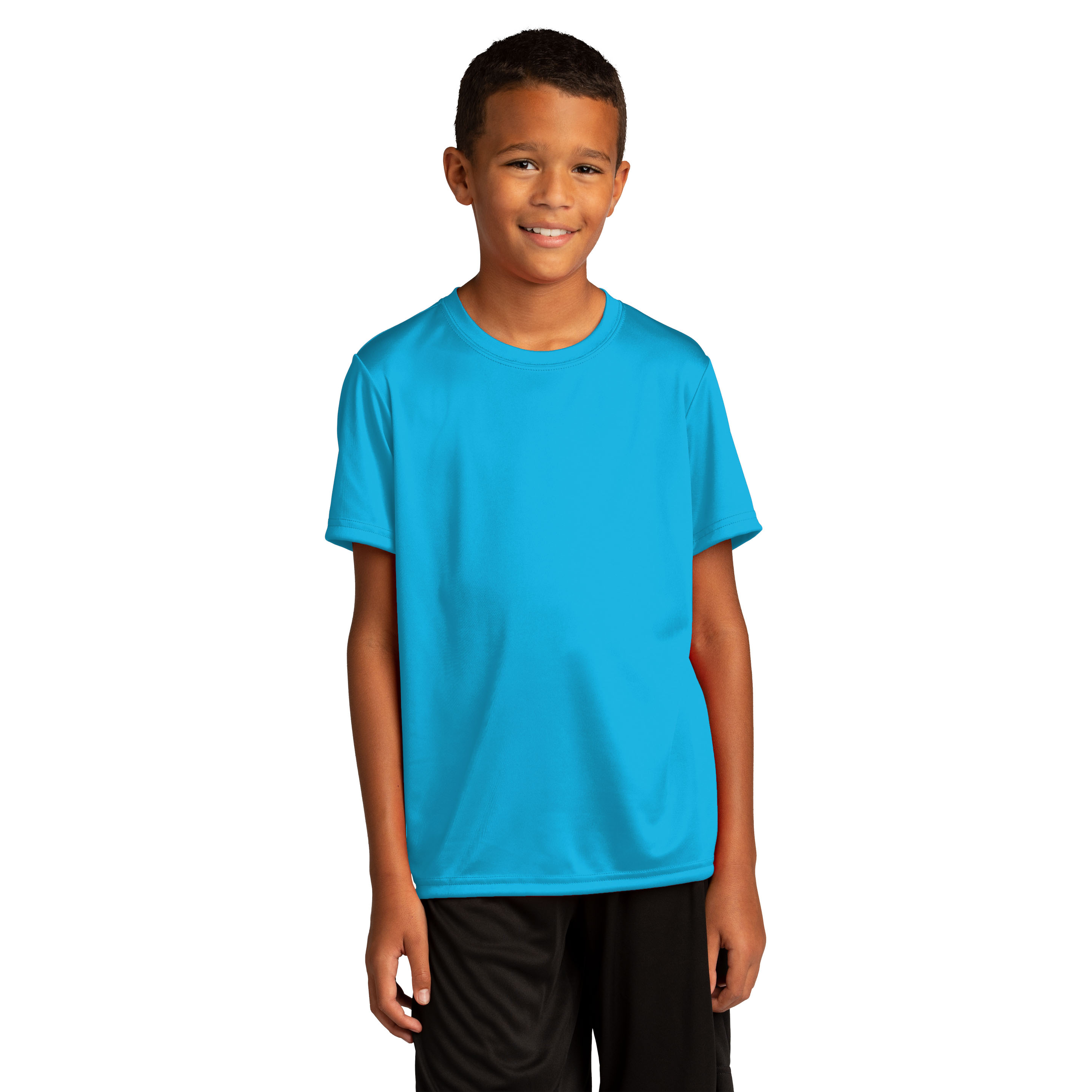 Sport-Tek YST720 Youth PosiCharge Re-Compete Tee - Atomic Blue | Full ...