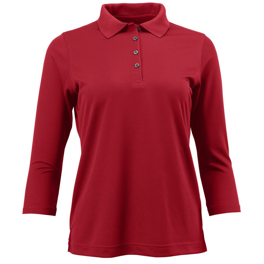 Paragon 120 Women's Lady Palm 3 Quarter Sleeve Polo - Red | Full Source