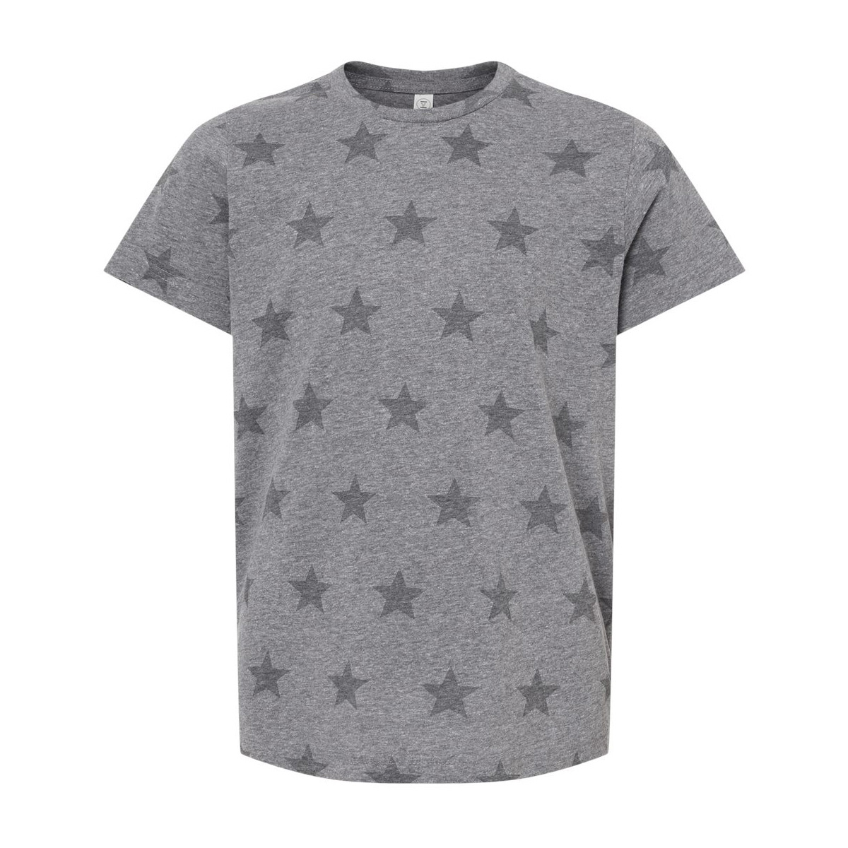 Code Five 2229 Youth Star Print T-Shirt - Graphite Heather Star | Full ...