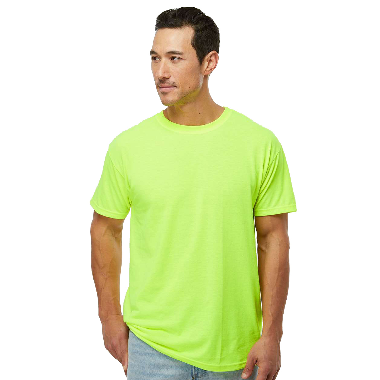 M&O 4800 Gold Soft Touch T-Shirt - Safety Green | Full Source