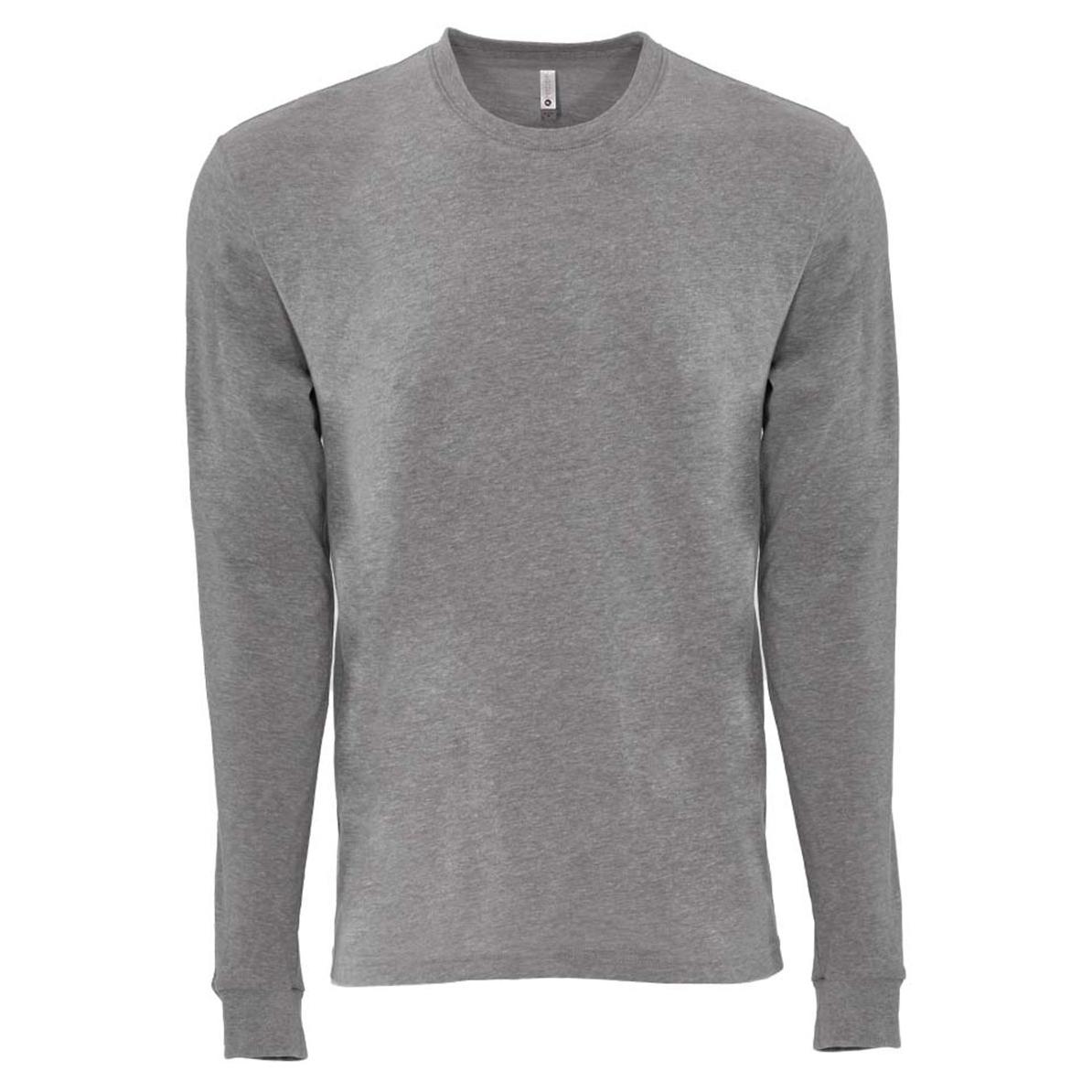 Next Level 6411 Sueded Long Sleeve Crew - Dark Heather Grey | Full Source