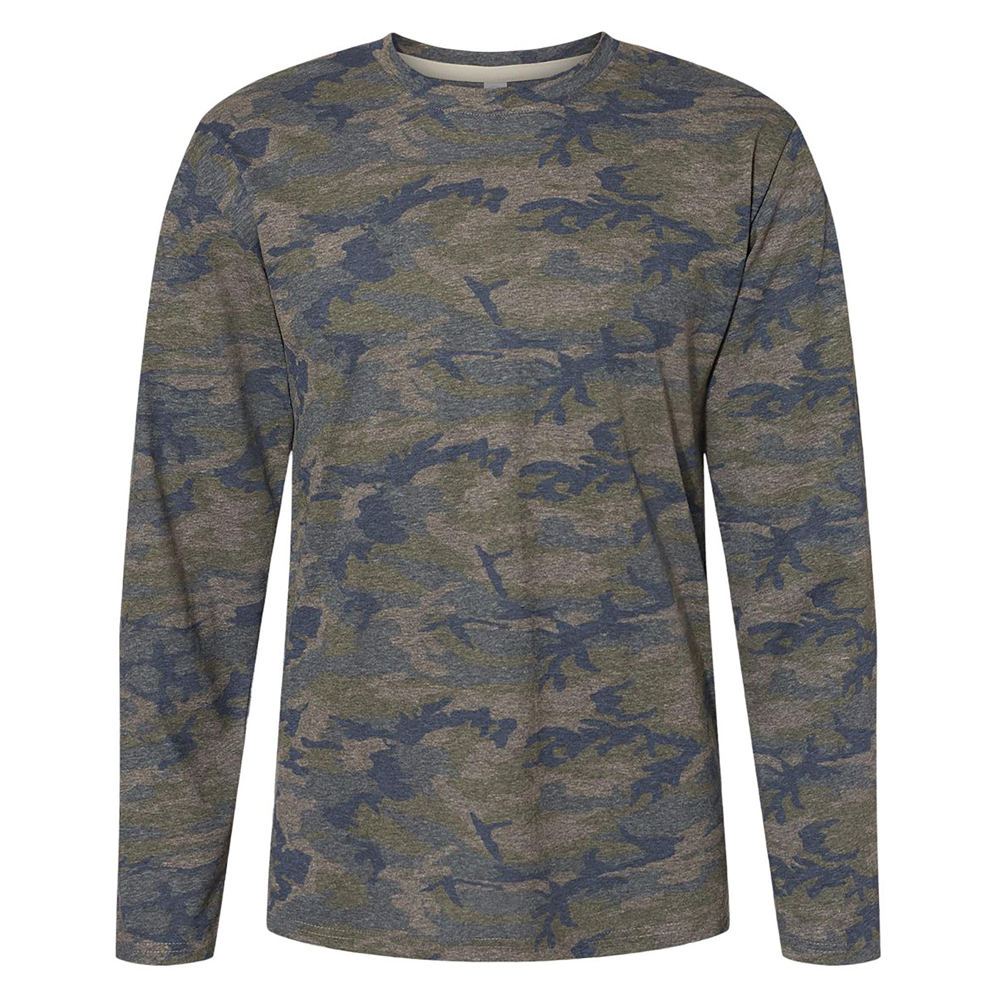LAT 6918 Fine Jersey Long Sleeve Tee - Vintage Camo | Full Source