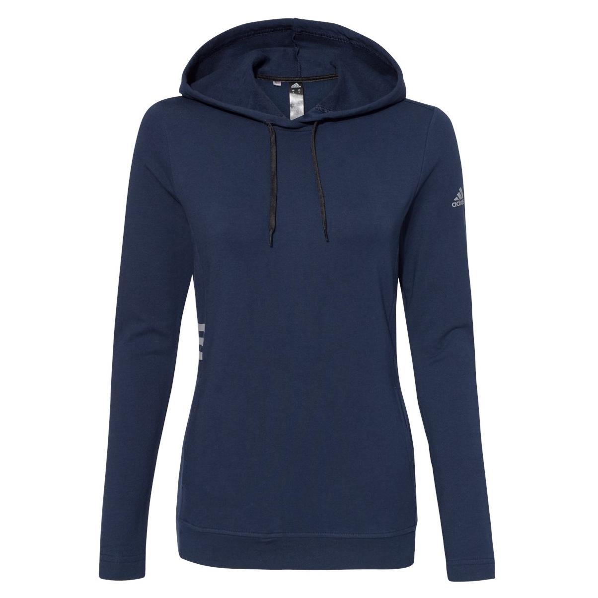 adidas A451 Women's Lightweight Hooded Sweatshirt - Collegiate Navy ...
