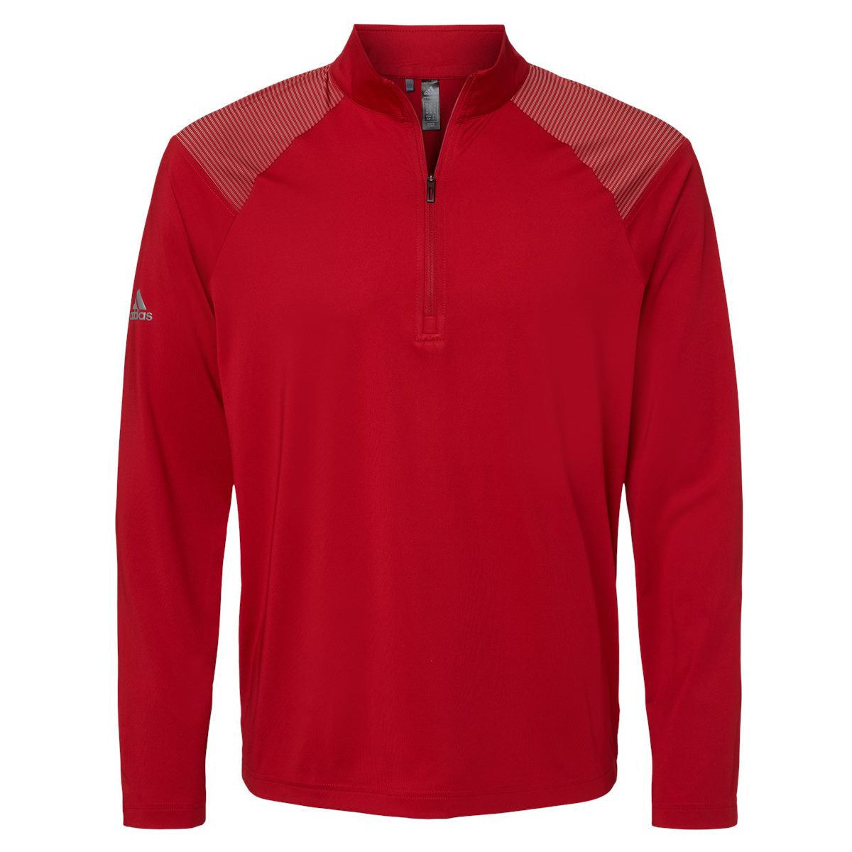 adidas A520 Shoulder Stripe 1/4-Zip Pullover - Team Power Red | Full Source