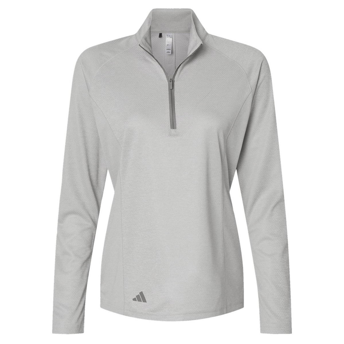 adidas A594 Women's Space Dyed Quarter-Zip Pullover - Grey One Heather ...