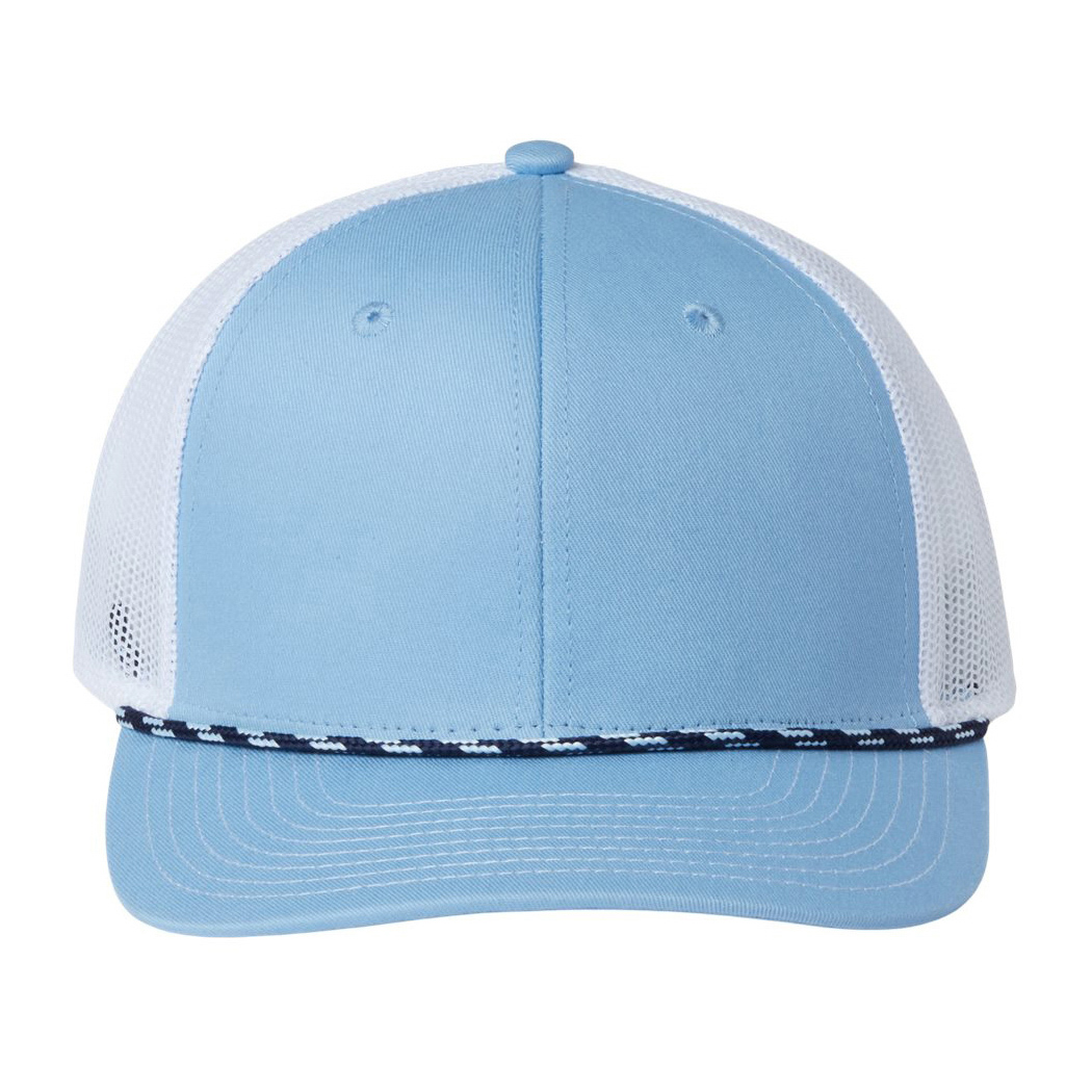 The Game GB452R Everyday Rope Trucker Cap - Columbia Blue/White | Full ...