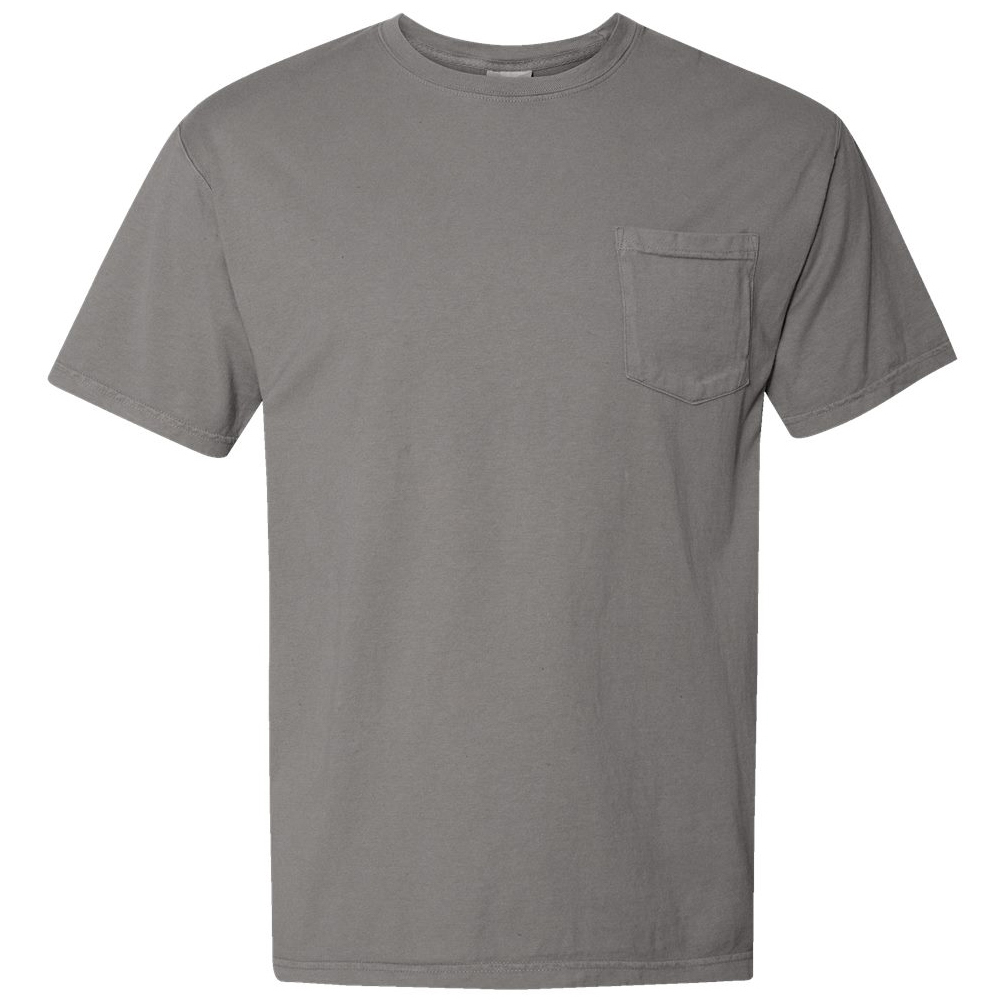 ComfortWash GDH150 Garment-Dyed Pocket T-Shirt - Concrete Grey | Full ...