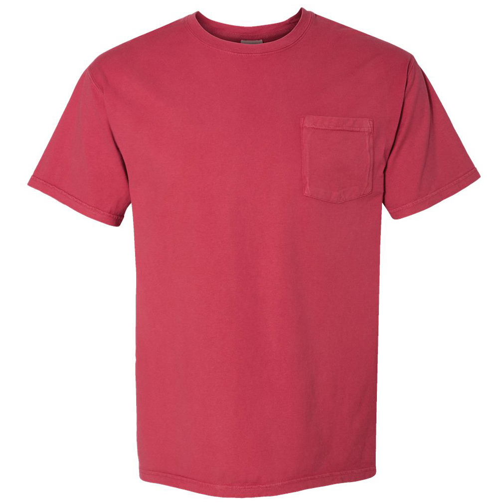 ComfortWash GDH150 Garment-Dyed Pocket T-Shirt - Crimson Fall | Full Source