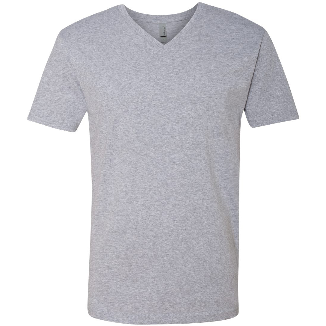 Next Level 3200 Cotton Short Sleeve V - Heather Grey | Full Source