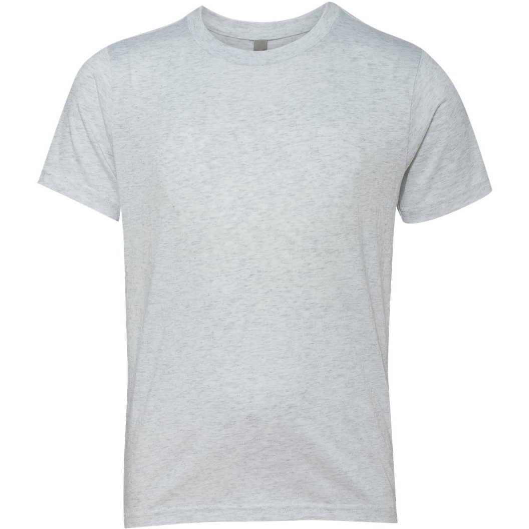 Next Level 6310 Youth Triblend Short Sleeve Crew - Heather White | Full ...