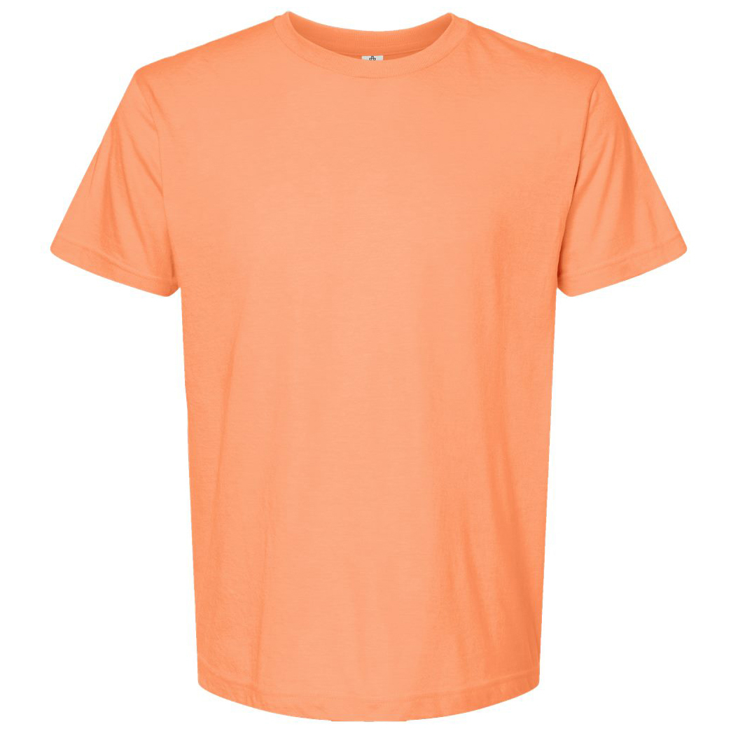 Tultex 202 Unisex Fine Jersey T-Shirt - Heather Cantaloupe | Full Source