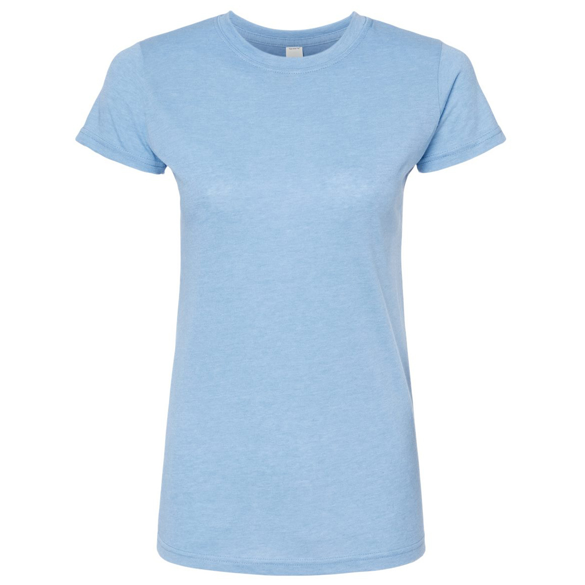 Tultex 240 Women's Poly-Rich Slim Fit T-Shirt - Heather Athletic Blue ...