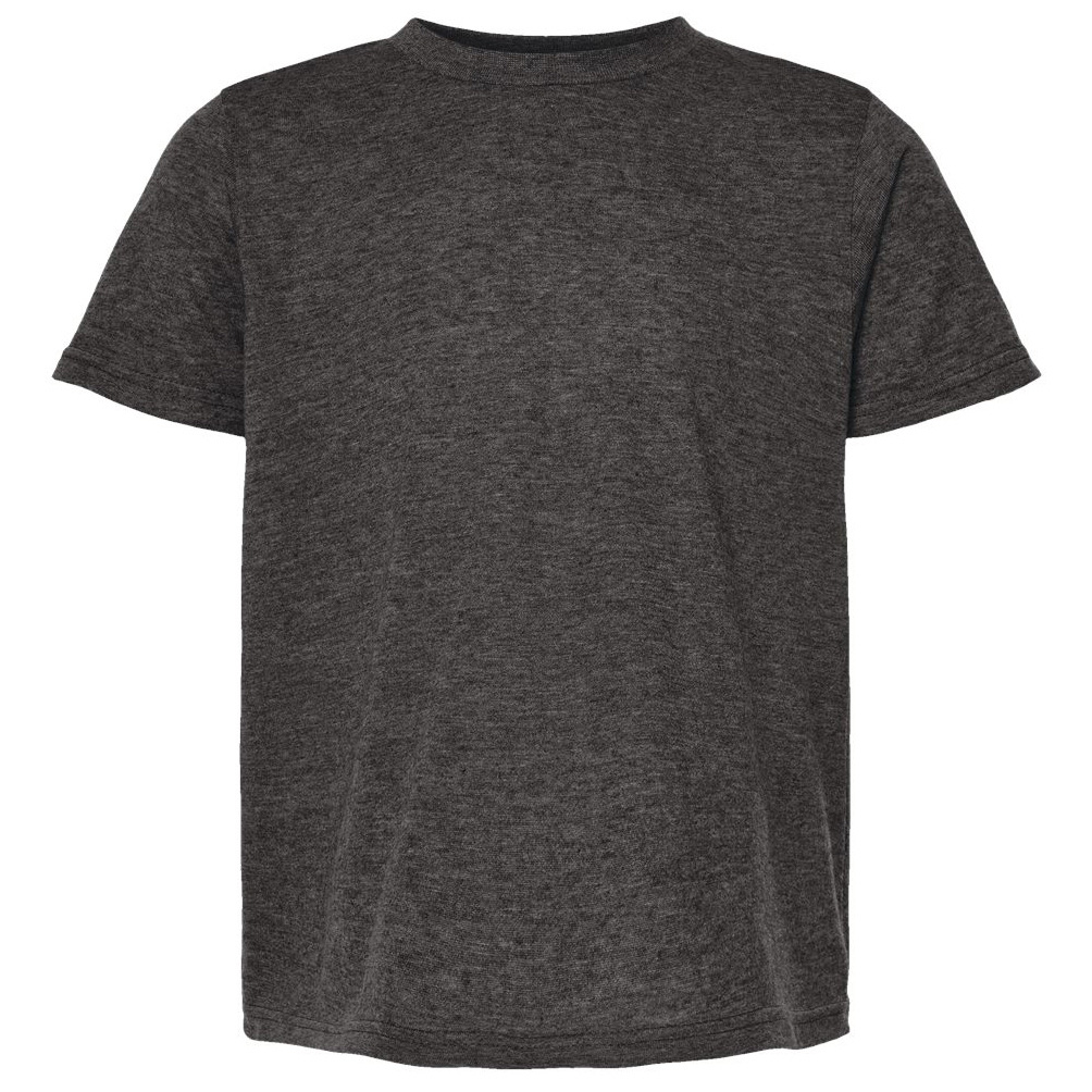 Tultex 265 Youth Poly-Rich T-Shirt - Heather Graphite | Full Source