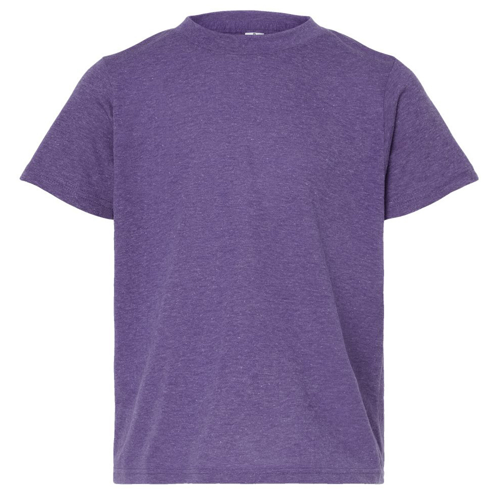 Tultex 265 Youth Poly-Rich T-Shirt - Heather Purple | Full Source