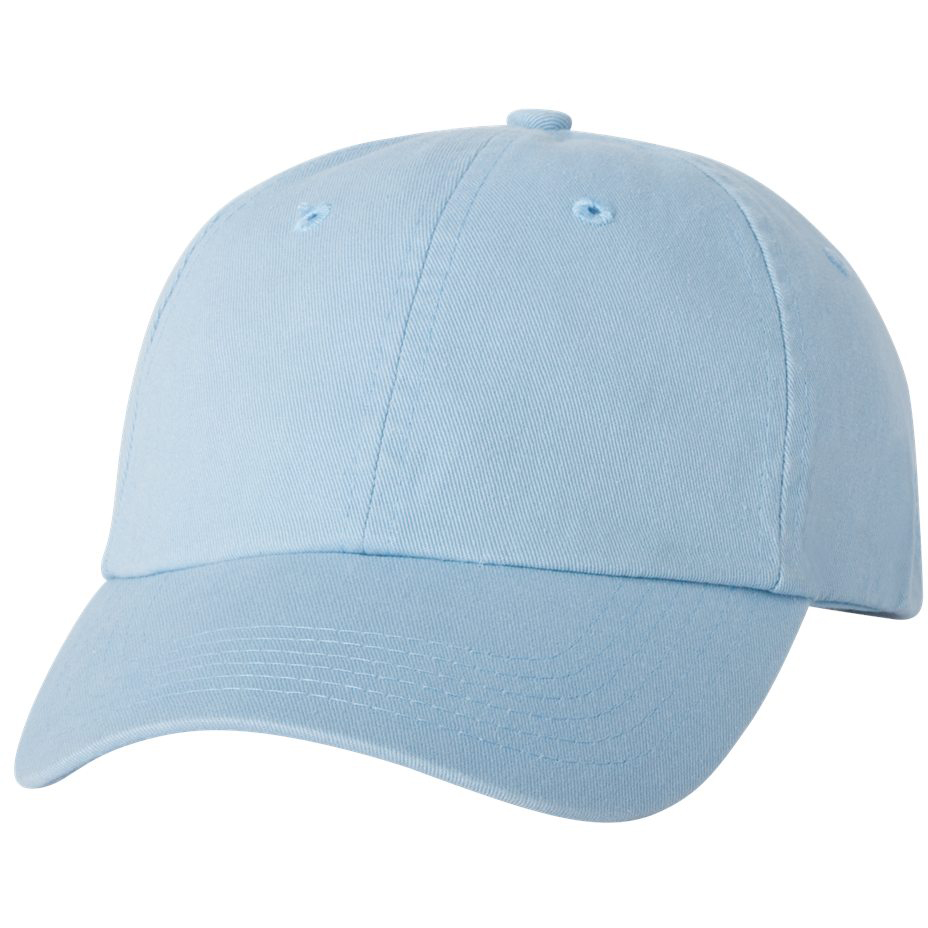 Valucap VC300A Adult Bio-Washed Classic Dad's Cap - Baby Blue | Full Source