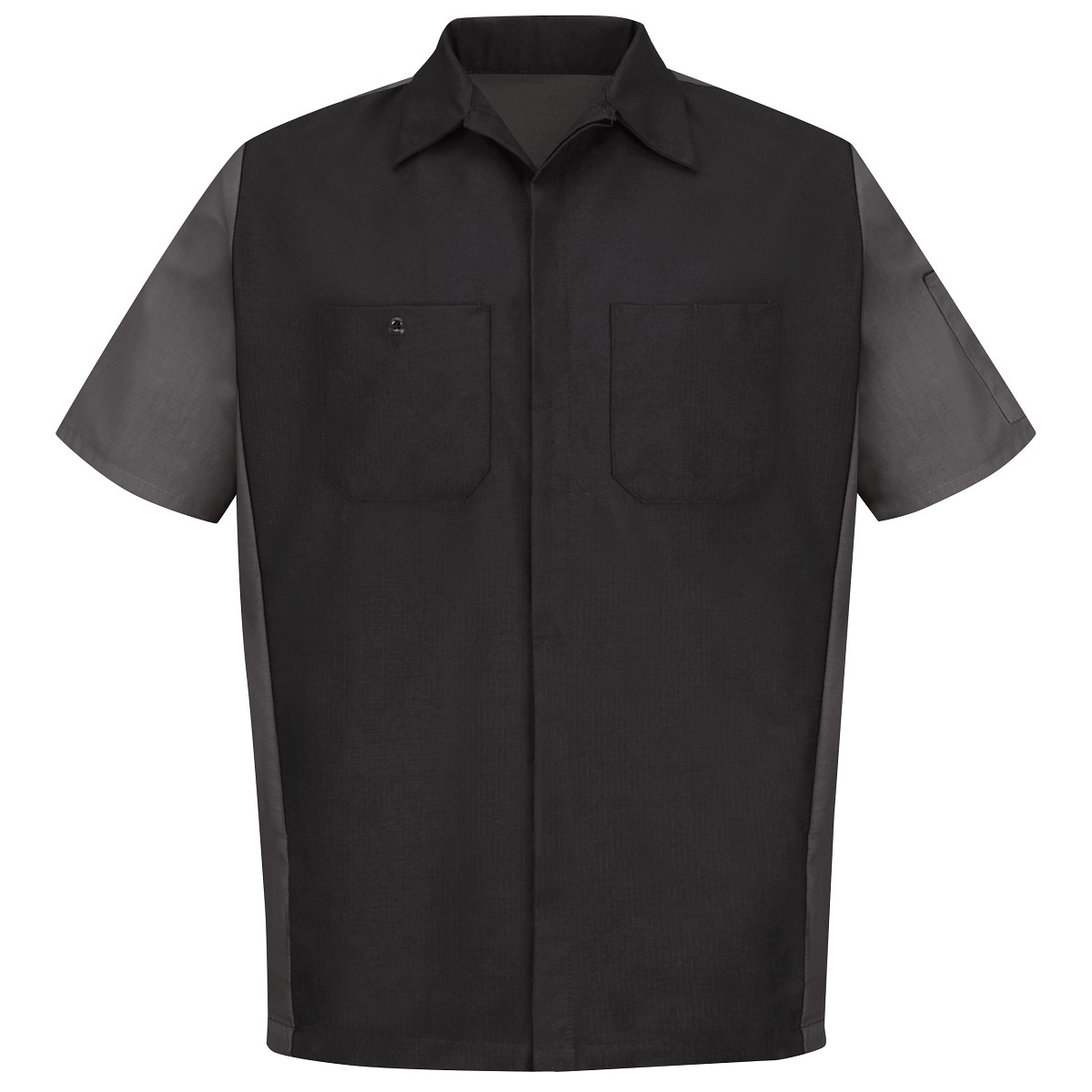 Red Kap SY20 Crew Shirt - Short Sleeve - Black/Charcoal | Full Source