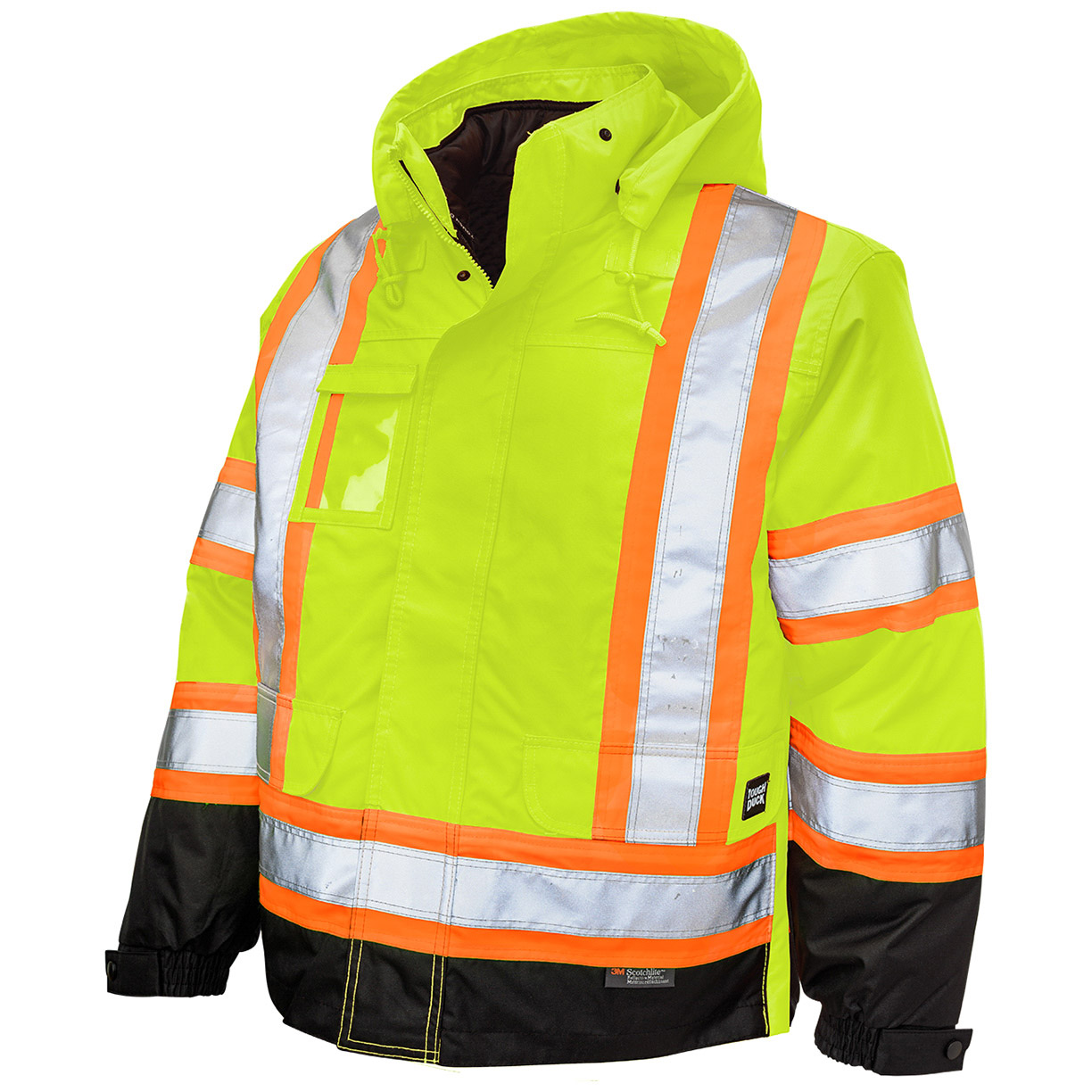 Tough Duck S426 Type R Class 3 Poly Oxford 5-in-1 Safety Jacket - Yellow/Lime | Full Source