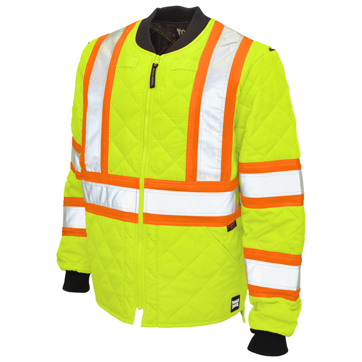 Tough Duck S432 Type R Class 3 Quilted Safety Freezer Jacket - Yellow ...