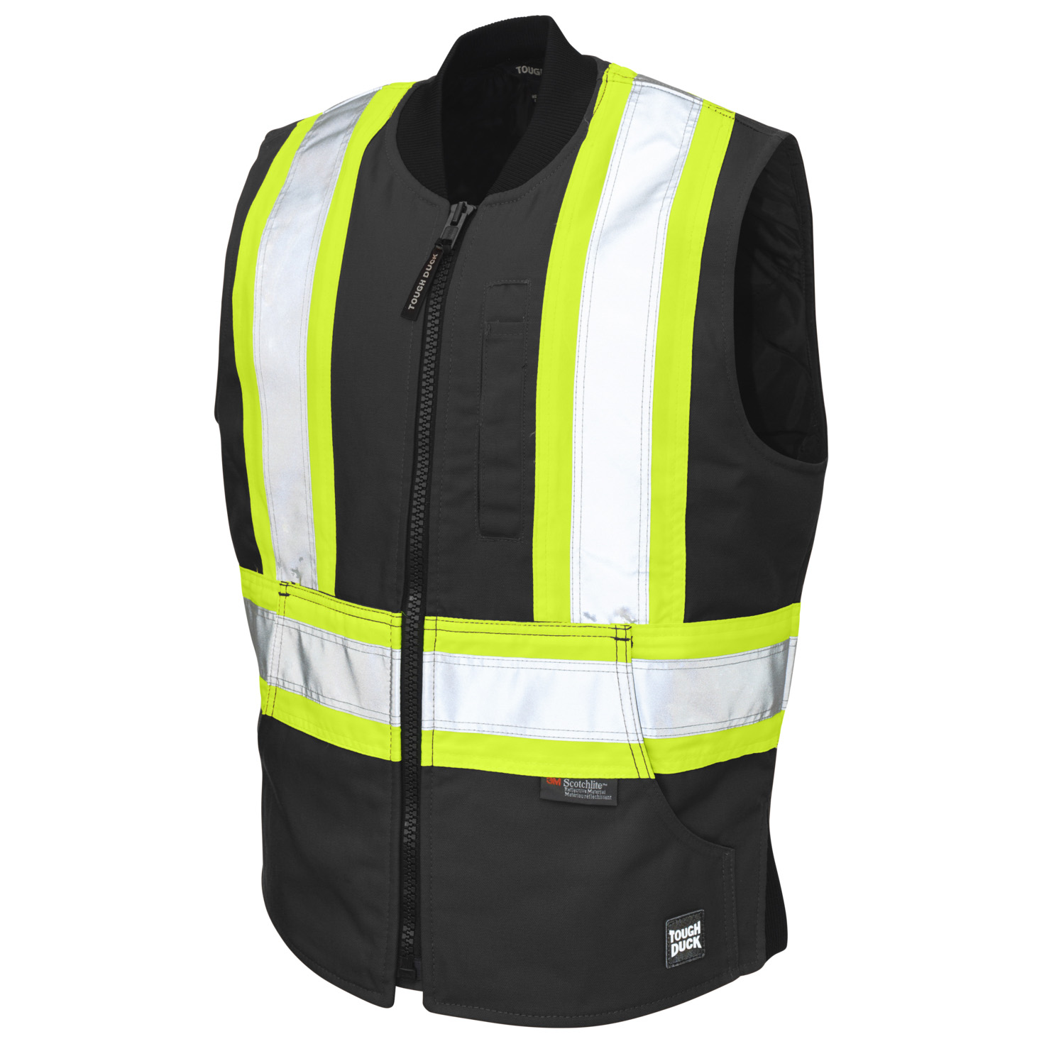 Tough Duck SV06 Type O Class 1 Heavy Duty Safety Vest - Black | Full Source