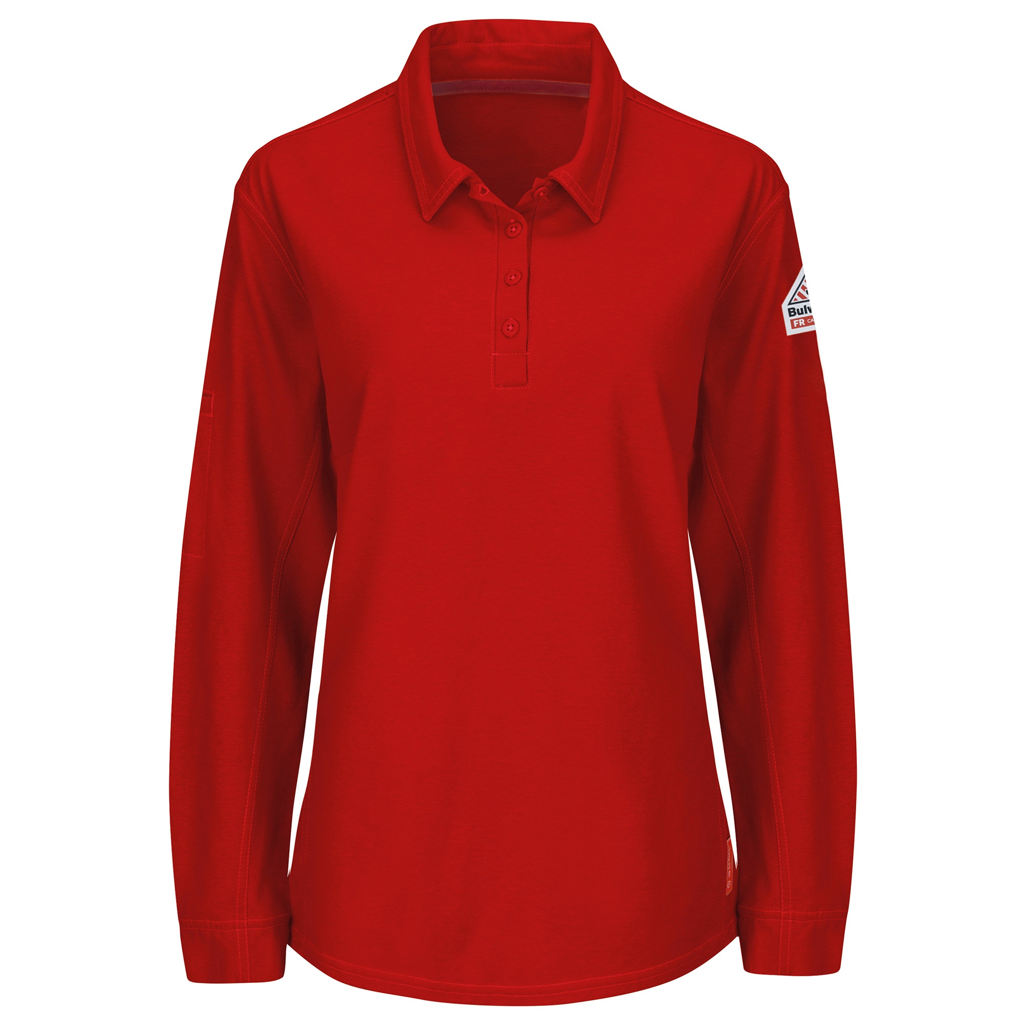 Bulwark FR QT15 Women's iQ Series Comfort Knit Long Sleeve Polo - Red ...