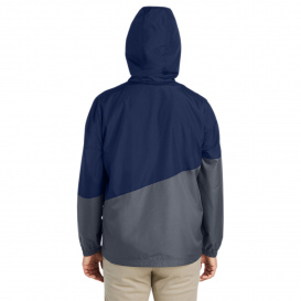 Core 365 CE710 Unisex Techno Lite Colorblock Windbreaker - Classic Navy/Carbon | Full Source
