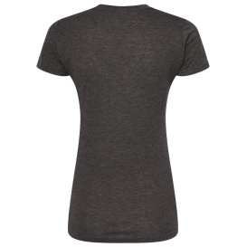 Tultex 240 Women's Poly-Rich Slim Fit T-Shirt - Heather Graphite | Full ...