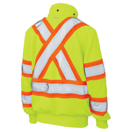 Tough Duck SJ42 Type R Class 3 Women's Fleece Safety Hoodie - Yellow ...