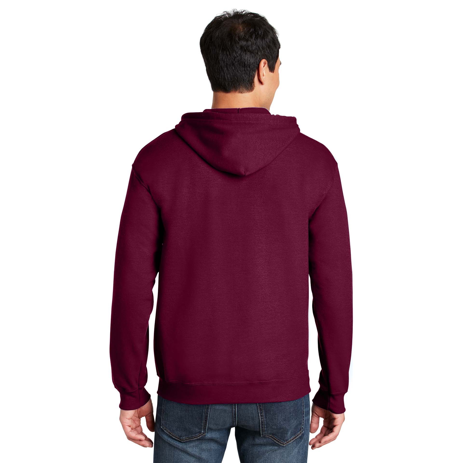 Gildan 18600 Heavy Blend Full-Zip Hooded Sweatshirt - Maroon | Full Source