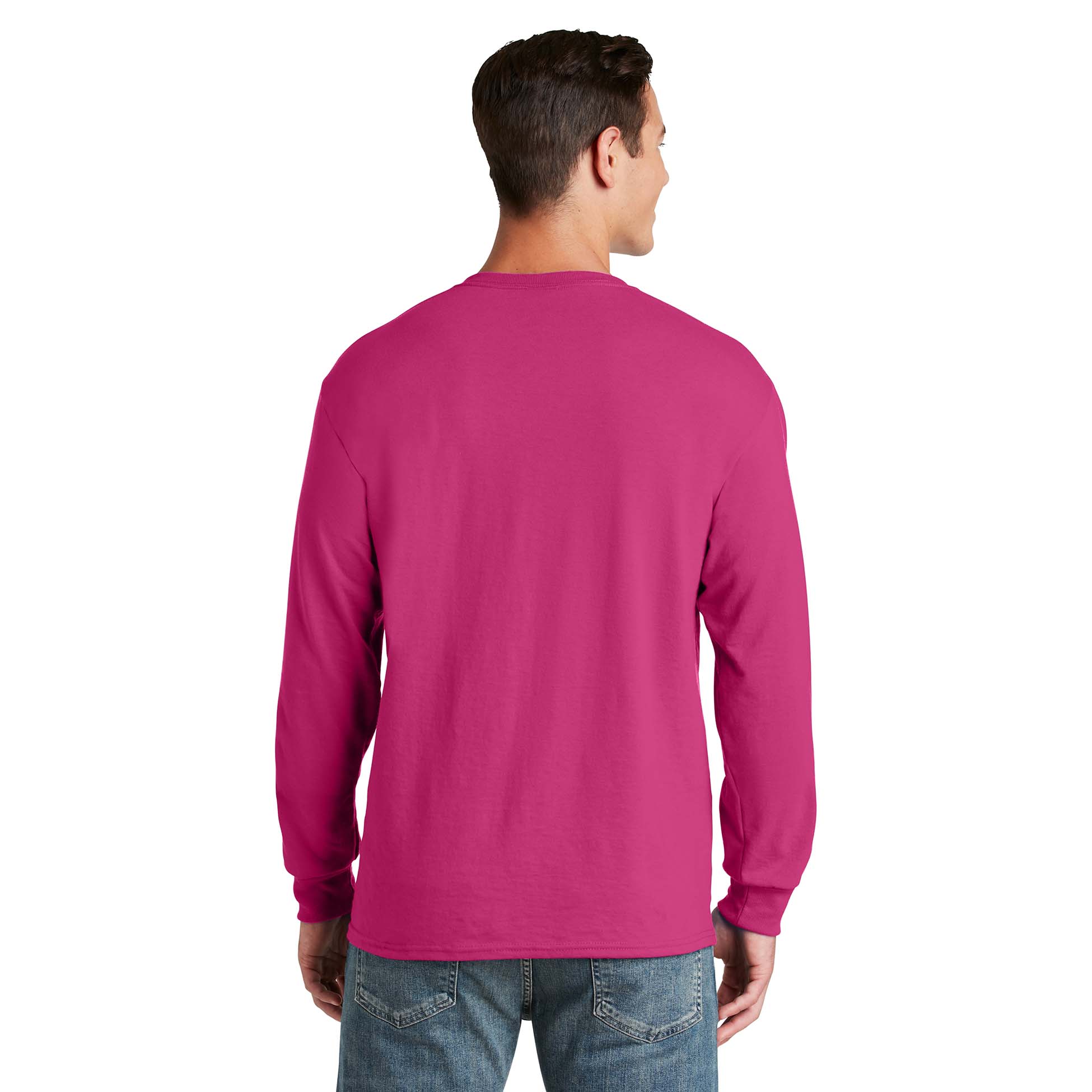 Jerzees 29LS Dri-Power 50/50 Cotton/Poly Long Sleeve T-Shirt - Cyber ...