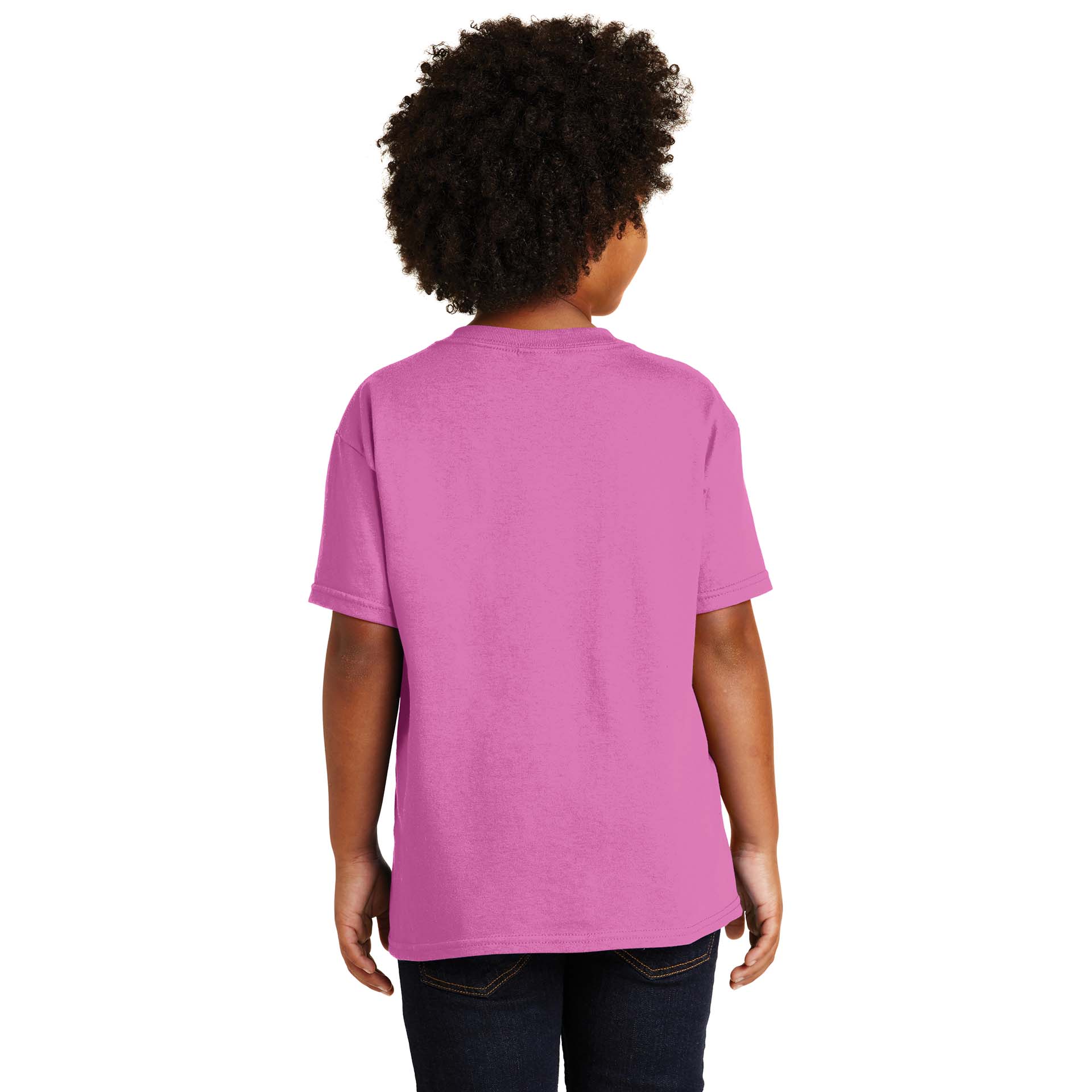 Gildan 5000B Youth Heavy 100% Cotton T-Shirt - Azalea | Full Source